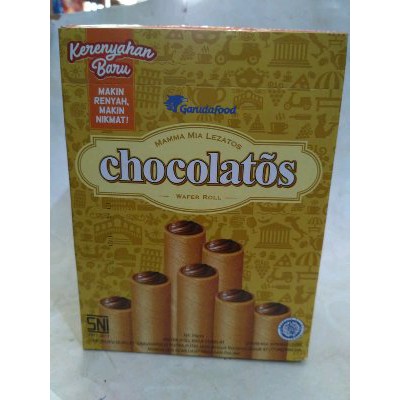 Jual Silakan Order Chocolatos wafer roll rasa coklat Diskon | Shopee ...