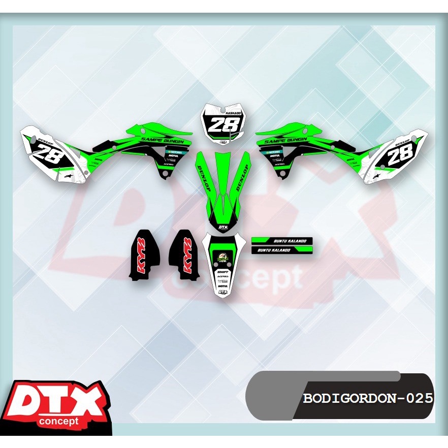 Jual Decal gordon decal KLX GORDON decal KLX GORDON full body stiker ...