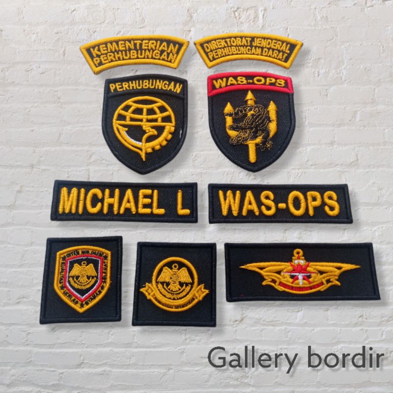 Jual bordir wasops timbul 3d | atribut wasops murah | Shopee Indonesia