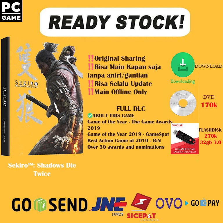 Jual Sekiro Shadows Die Twice PC ORIGINAL | Shopee Indonesia