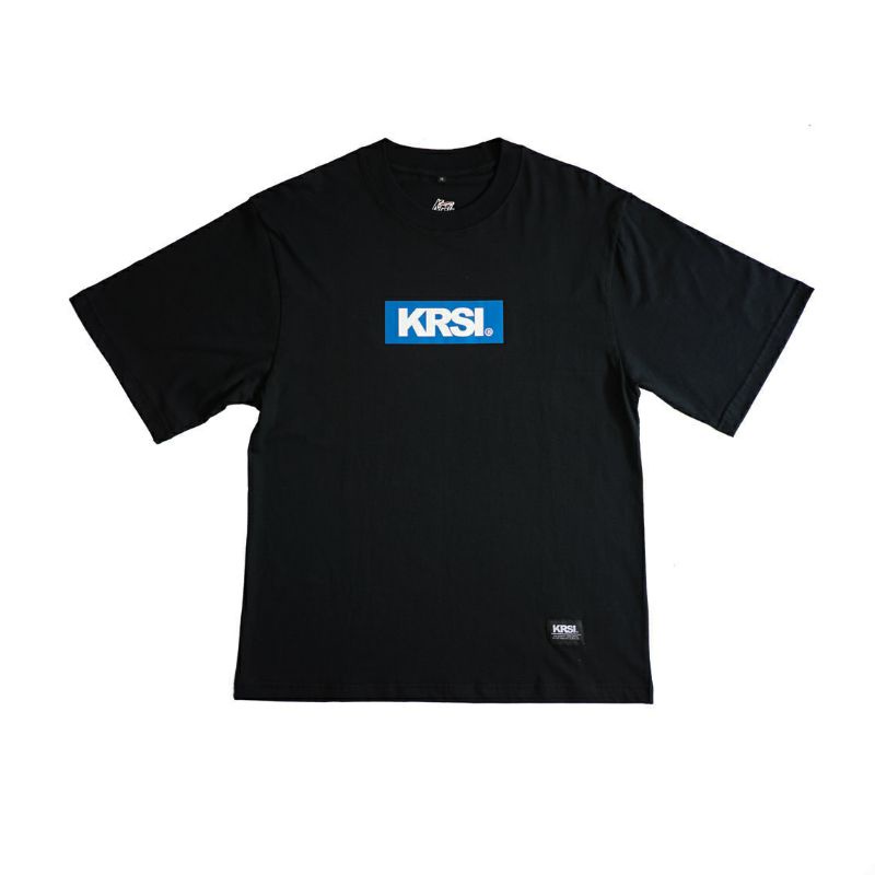 Jual TSHIRT OVERSIZED KRSI - LOGO BOX ( BLACK ) | Shopee Indonesia