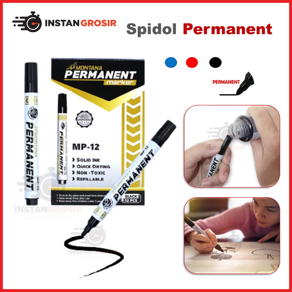 Jual Spidol Permanent marker bisa alat tulis penanda dan menggambar ...