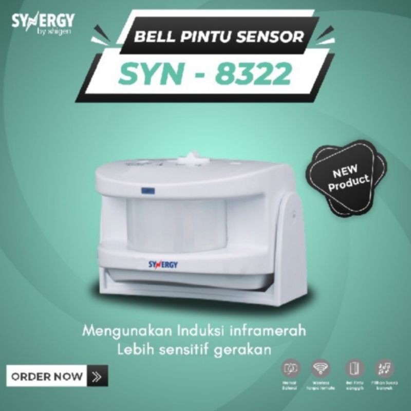 Jual Bel Pintu / Door Bell Wireless SYNERGY by SHIGEN SENSOR GERAK ...