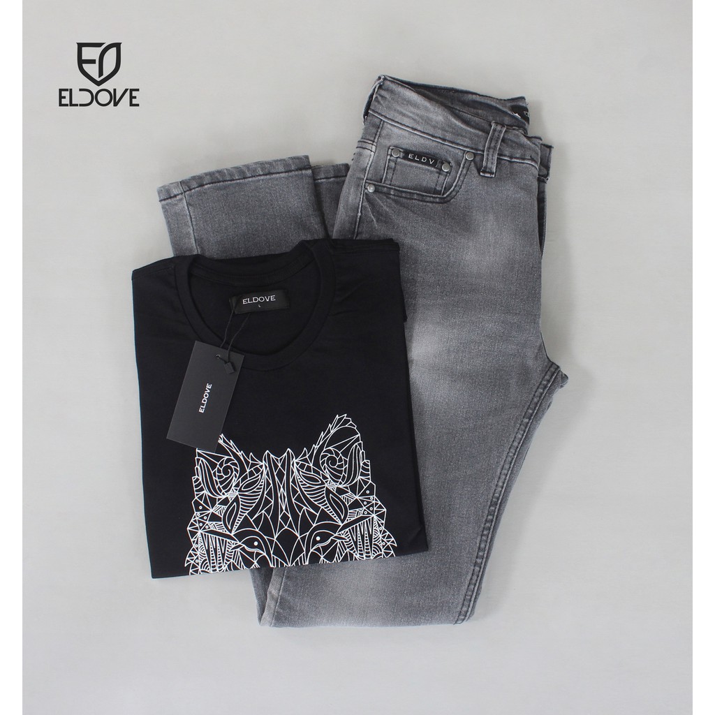 Jual Eldove Paket Celana Jeans + Kaos 8511 | Shopee Indonesia