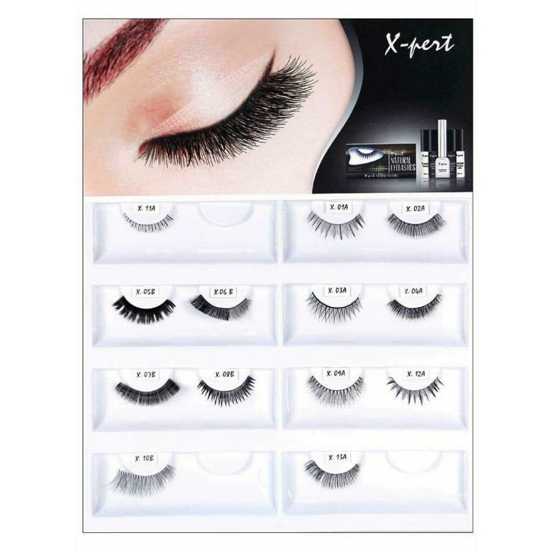 Jual X-PERT TOP EYELASH Natural Eyelashes Seri A & B | XPERT Bulu Mata ...