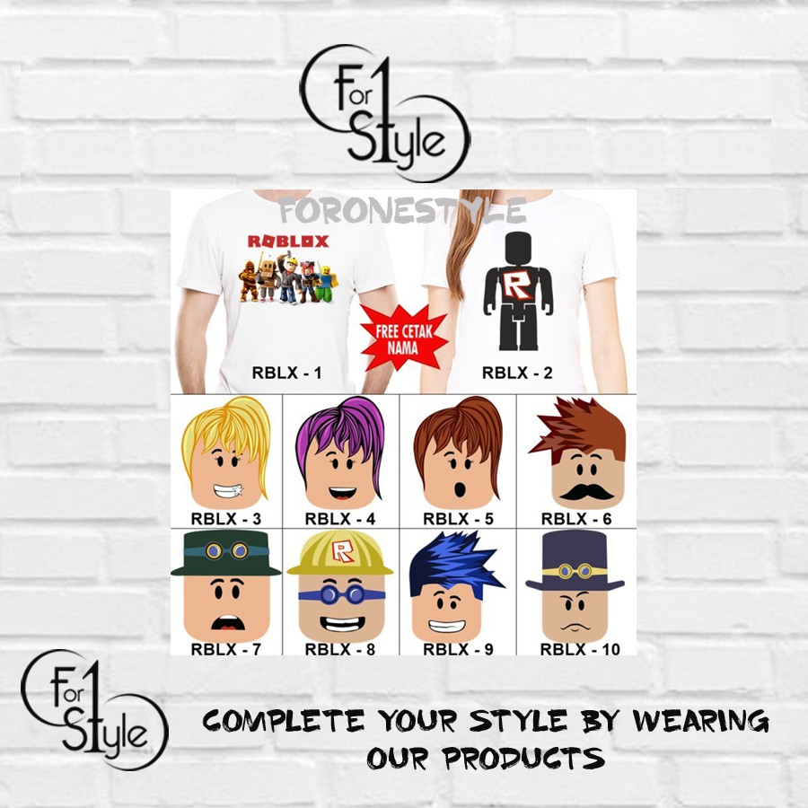 Jual Kaos Baju DEWASA ROBLOX BANYAK MOTIF WAJAH FREE NAMA - KAOS ROBLOX ... Jual Kaos Baju DEWASA ROBLOX BANYAK MOTIF WAJAH FREE NAMA - KAOS ROBLOX ...