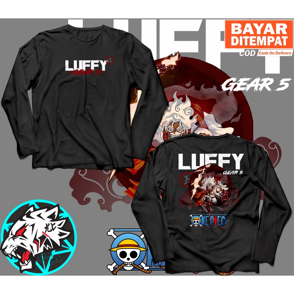 Jual KAOS BAJU LENGAN PANJANG ANIME ONE PIECE MONKEY D LUFFY GEAR 5 ... Jual KAOS BAJU LENGAN PANJANG ANIME ONE PIECE MONKEY D LUFFY GEAR 5 ...