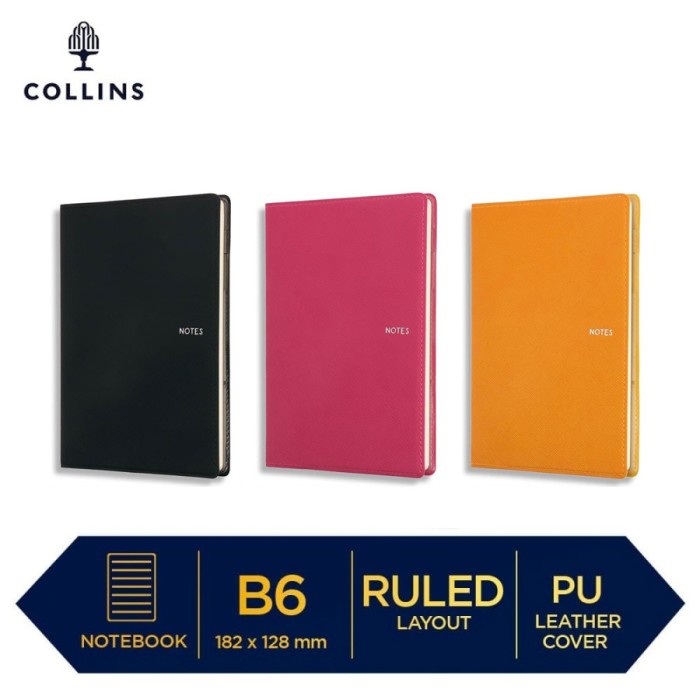 Jual Collins Notebook Melbourne B6 Ruled Buku Agenda Jurnal Planner Journal | Shopee Indonesia