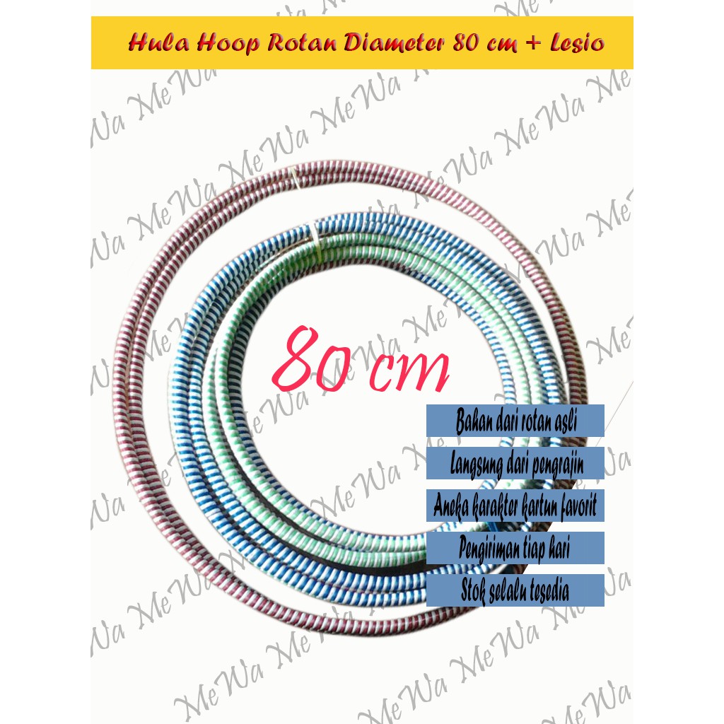 Jual Hula Hoop Rotan - 80 Cm - Plus Lesio | Shopee Indonesia