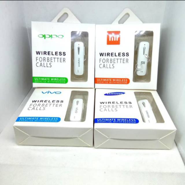 Jual Headset Bluetooth Brand Branded With Mic Good Product BAGUS Mono ...