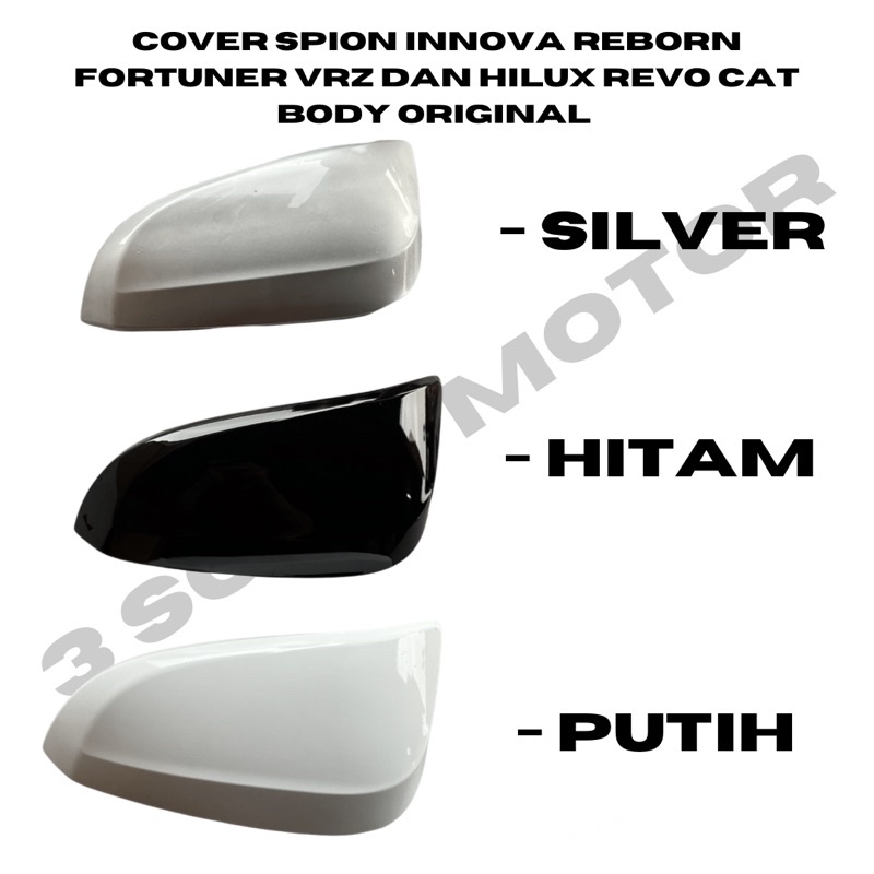 Jual COVER SPION INNOVA REBORN FORTUNER VRZ HILUX REVO CAT BODY ...