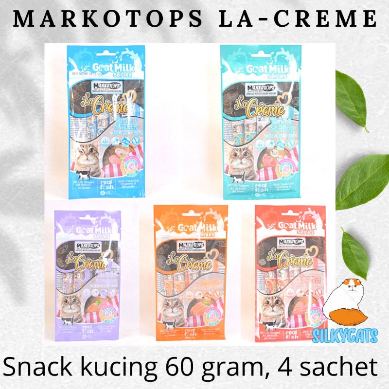 Jual markotops la creme , snack kucing markotop sachet 15 gr x4 ...