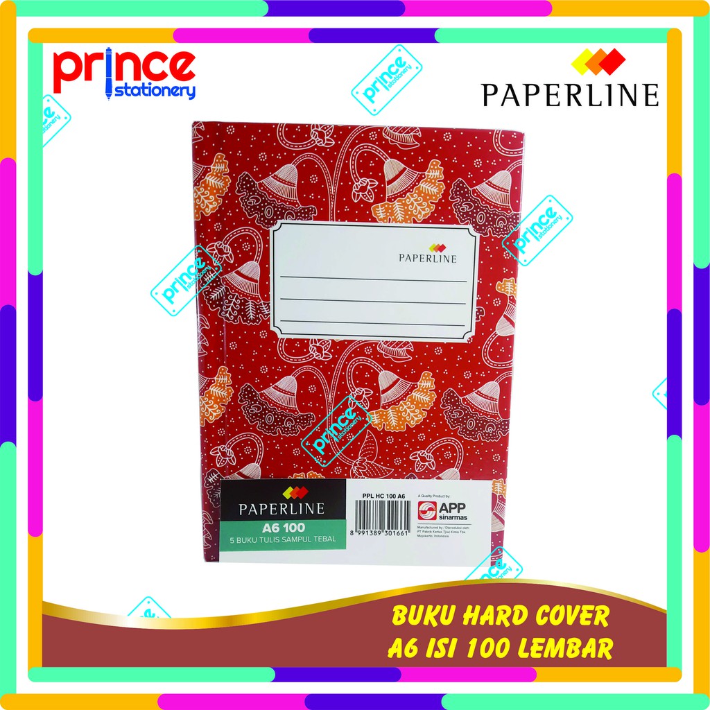 Jual Paperline Buku Hard Cover A6 Ukuran Oktavo Isi 100 Lembar | Shopee ...