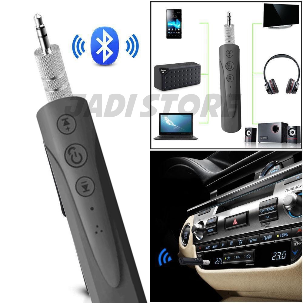 Jual Bluetooth Audio Receiver Mini Wireless Car Kit 3.5mm Jack AUX ...