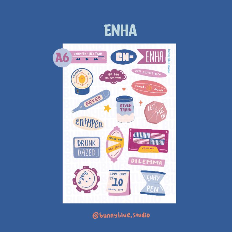Jual Enha Fanart Sticker Set | Shopee Indonesia