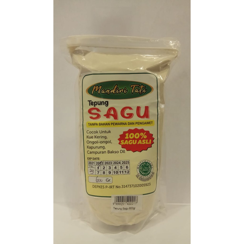 Jual Tepung Sagu Mandiri tati oleh oleh khas makassar 500gr | Shopee ...