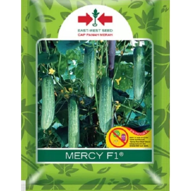 Jual Benih timun mercy f1 kemasan segel pabrik cap panah merah | Shopee ...