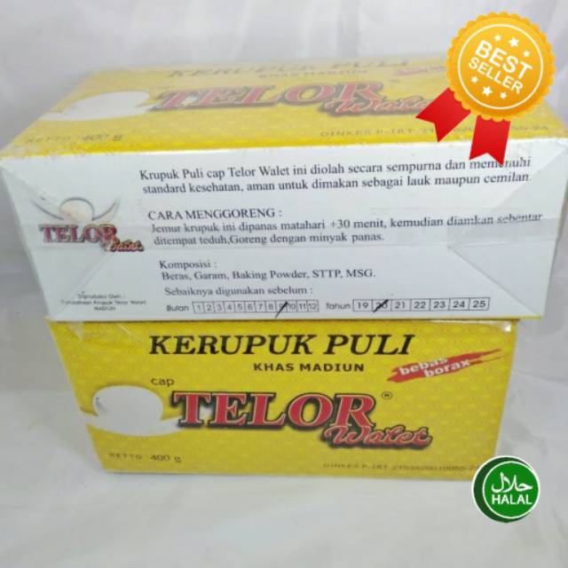 Jual KERUPUK PULI KERUPUK PULI CAP TELOR WALET PULI // LEMPENG PULI ...