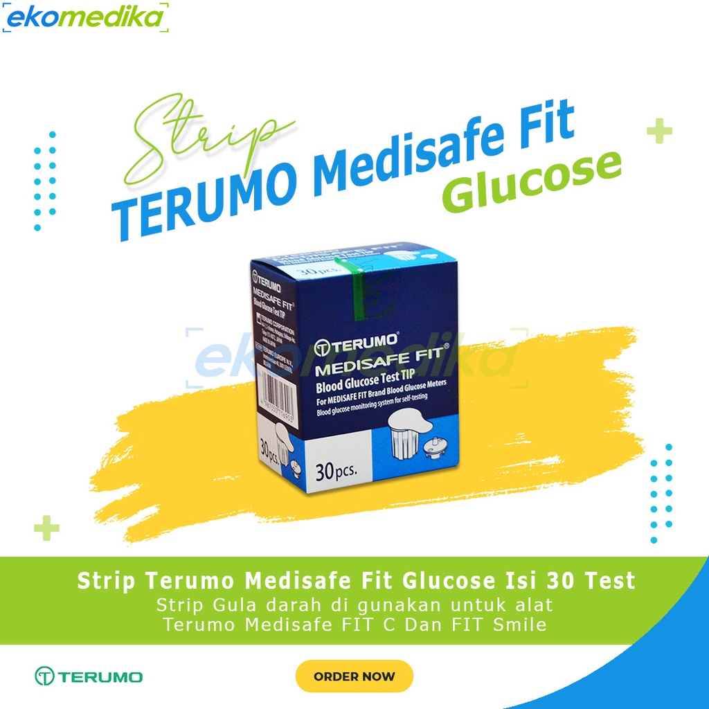 Jual Terumo Medisafe Fit Strip Glucose / Strip Gula Darah @30 pcs ED ...