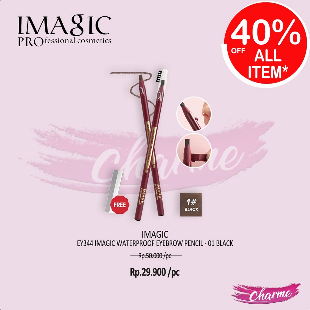 Jual (READY & ORI) Imagic Waterproof Eyebrow Pencil EY344 pensil alis ...