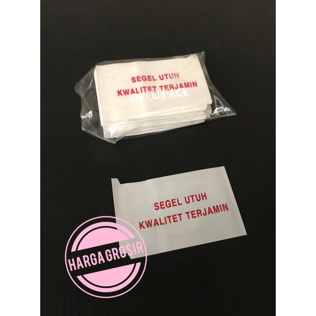 Jual Plastik Segel Shrink PVC Botol Kecap Aqua Putih 3.5x5.5cm / 33mm x ...