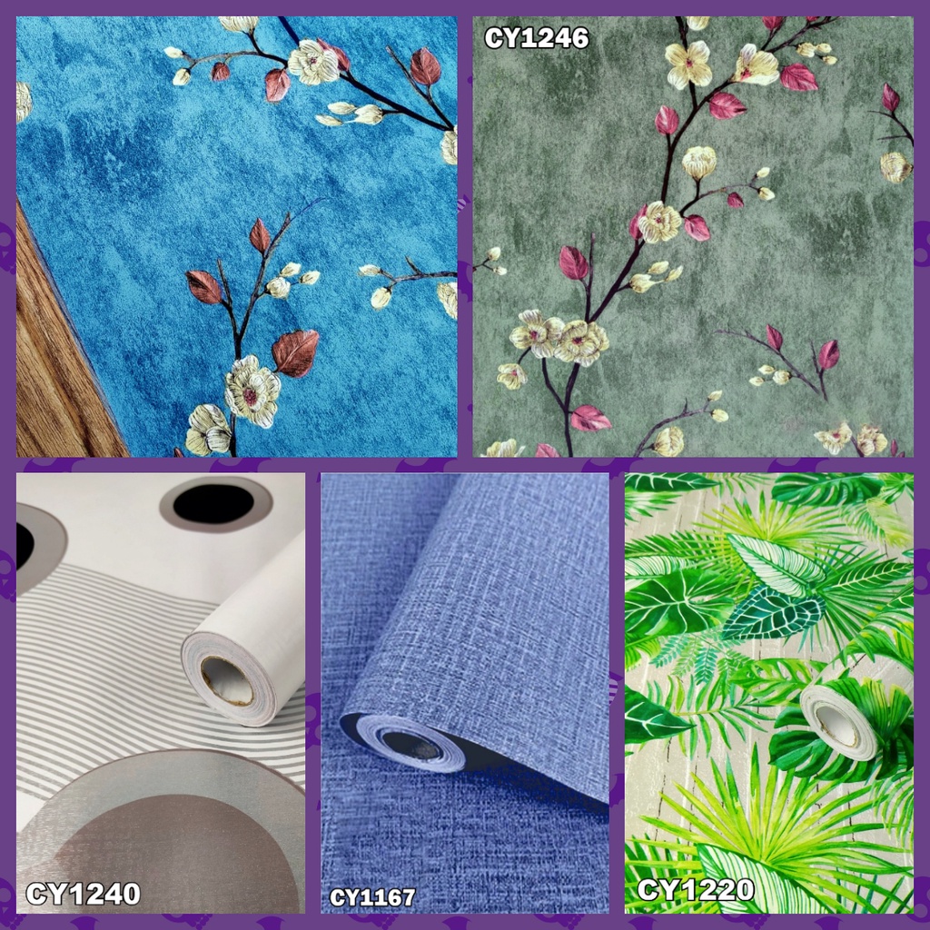 Jual Wallpaper CY Dinding Ruang Tamu Stiker Dinding Vintage Aesthetic ...