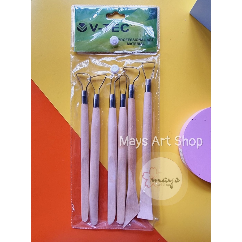 Jual Clay Tools Kawat dan Kayu Set isi 6 20 cm - Modelling Tool Alat ...