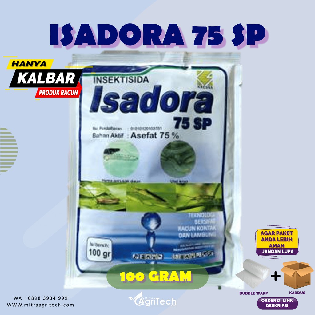 Jual INSEKTISIDA ISADORA 75 SP ISI 100 GR PENGENDALI HAMA PERUSAK DAUN ...