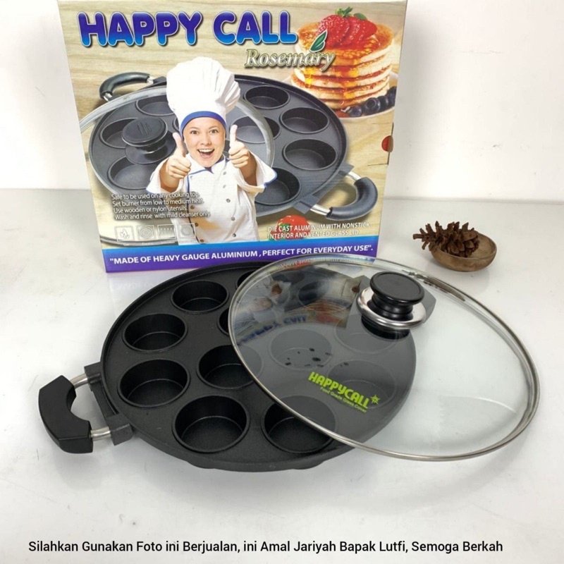 Jual cetakan happy call anti lengket 12 datar tuangan roti pisang ...