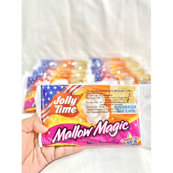 Jual POPCORN JOLLY TIME ORIGINAL MALLOW MAGIC / MARSHMALLOW | Shopee ...
