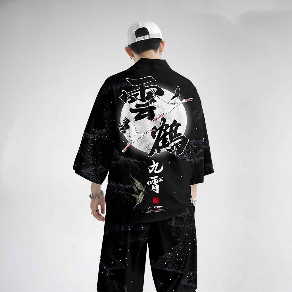 Jual baju Fashion Women Men Japanese Cartoon Crane Samurai Cosplay ...