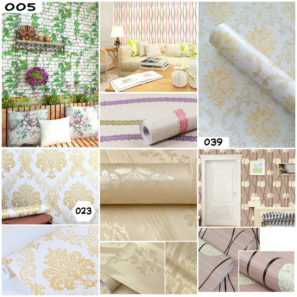 Jual Wallpaper Dinding Ukuran 45 cm x 10 Mtr Motif & Karakter 1 KG MUAT 2 pcs | Shopee Indonesia