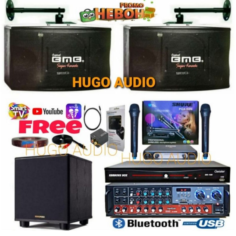 Jual Paket Sound System Karaoke Bmb 10 Inch Subwoofer Hoki Ii Shopee Indonesia