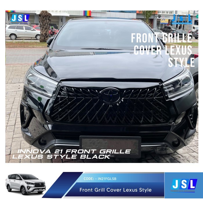 Jual Grill Innova Reborn 2021 Front Grille Lexus Black List Black | Shopee Indonesia