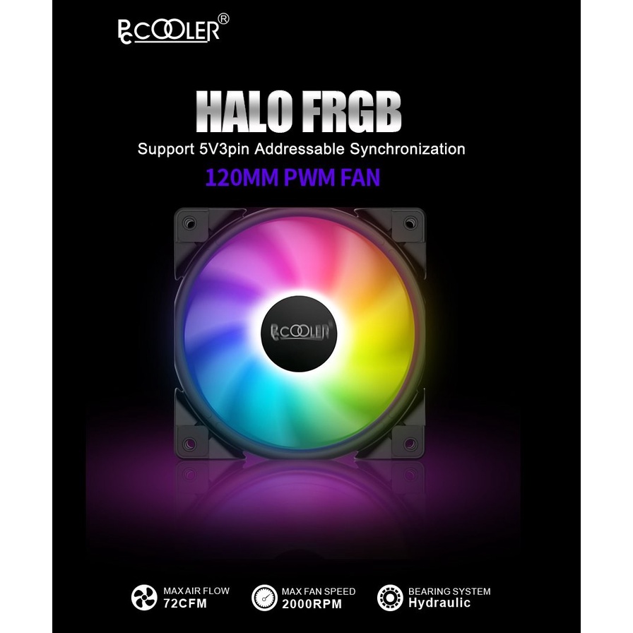 Jual PCCOOLER HALO FRGB Single 120mm RGB - Fan Case | Shopee Indonesia