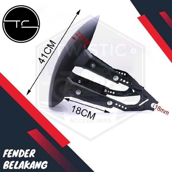 Jual Fender Spakbor Mudguard Belakang Anti Nyiprat Motor Custom W175 ...