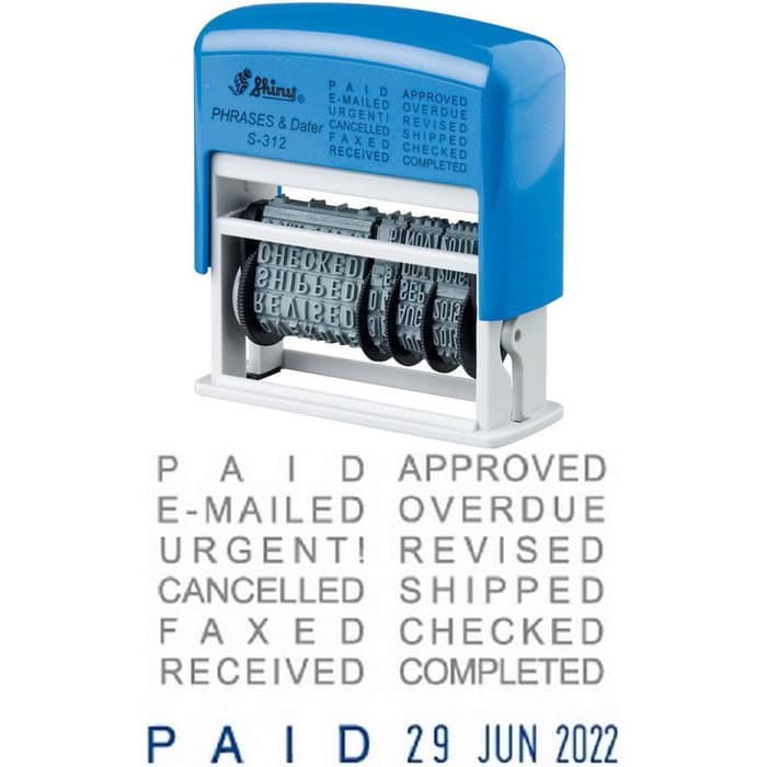 Jual Stempel Shiny S-312 S312 (Office Stamp - Tanggal) | Shopee Indonesia