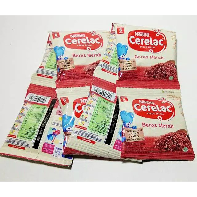 Jual Nestle cerelac renceng isi 8 pcs rasa beras merah dan kacang hijau ...