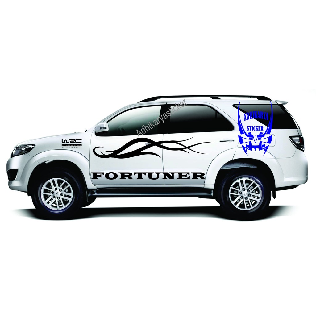 Jual STIKER MOBIL STIKER KERETA FORTUNER BODY STRIPING SPORT CAR ...