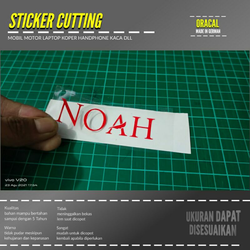 Jual STIKER NOAH STICKER CUTTING TRANSPARAN | Shopee Indonesia