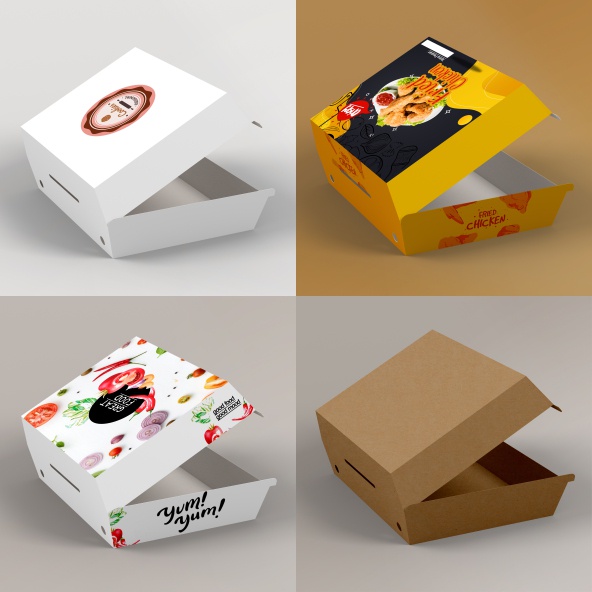 Jual DUS MAKANAN MODEL LUNCH BOX PAPER BOX bahan foodgrade UK.M ...