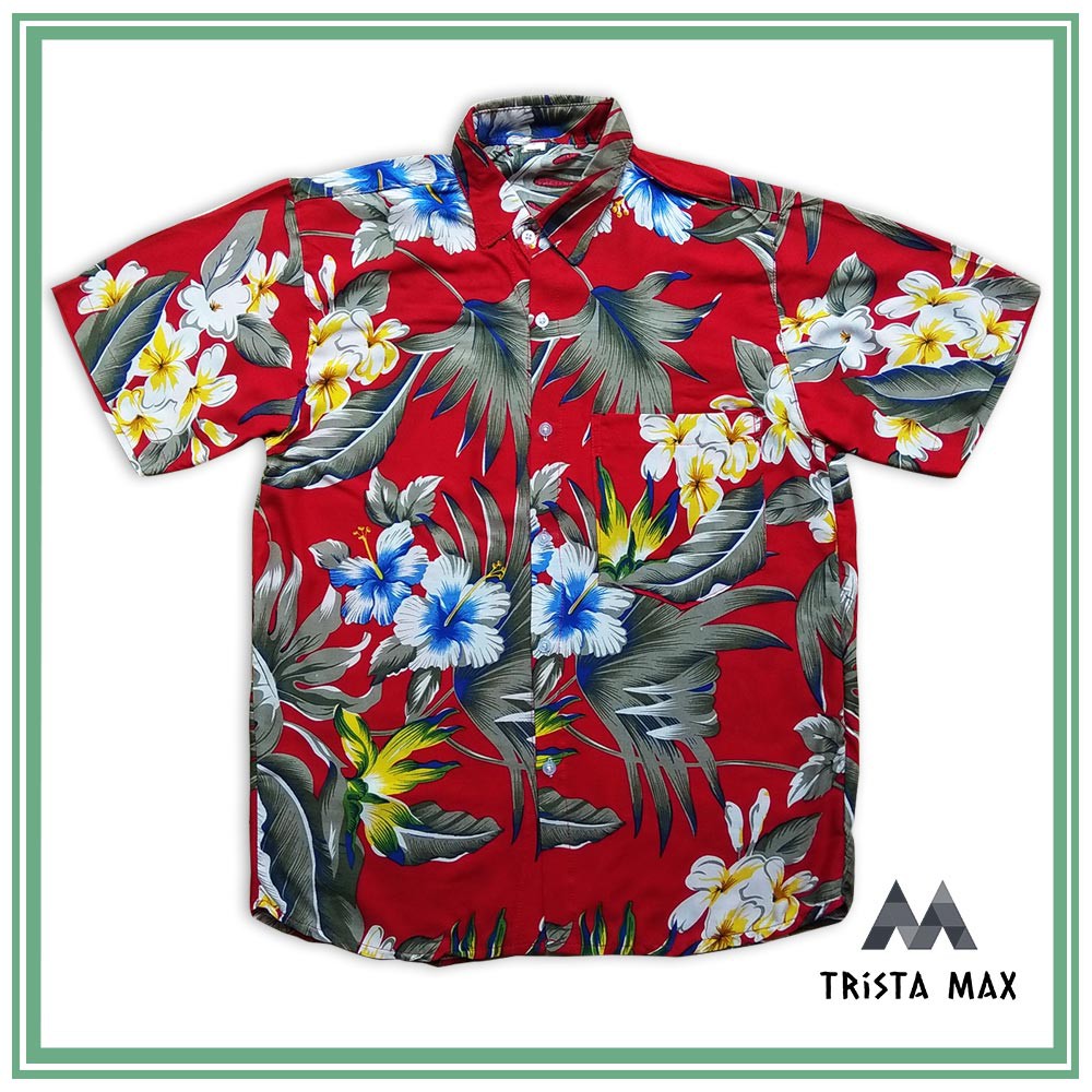 Jual Floral Shirt - Baju Pantai Motif Bunga - Baju Pria Hawai - Kemeja ...