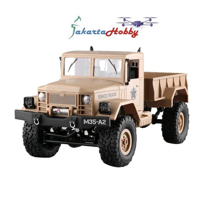 Jual RC M35-A2 Military Truck 1:16 4WD Off-Road Car RTR vs WPL B14 ...