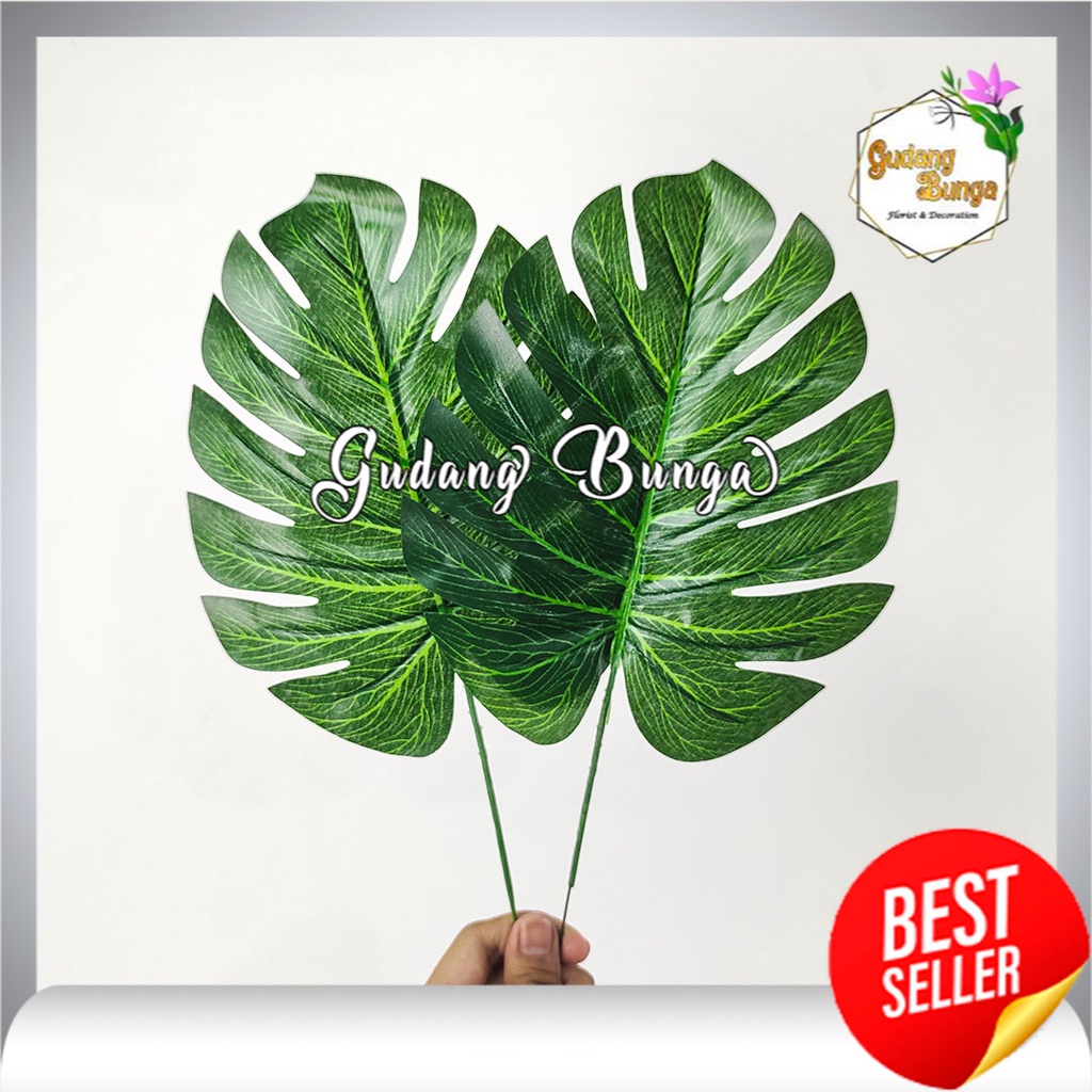 Jual DAUN JARI JARI S MONSTERA PLASTIK ARTIFICIAL DEKORASI BUNGA ...