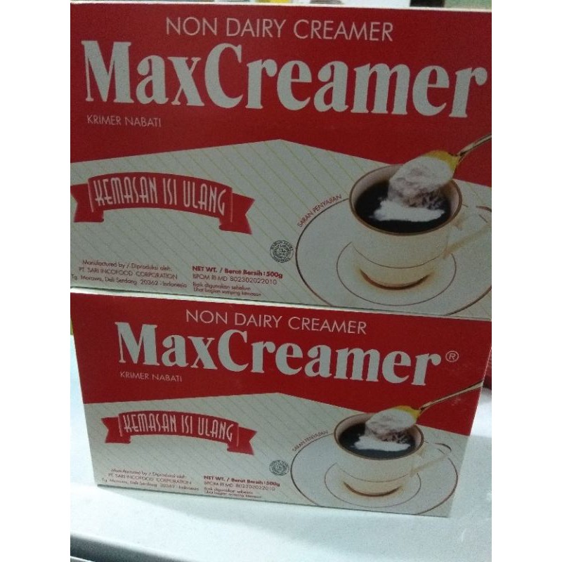 Jual Max creamer non dairy creamer 500gram (krimer) | Shopee Indonesia