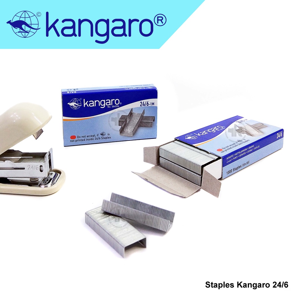 Jual Kangaro Staples No 3 (24/6-1M) | Shopee Indonesia