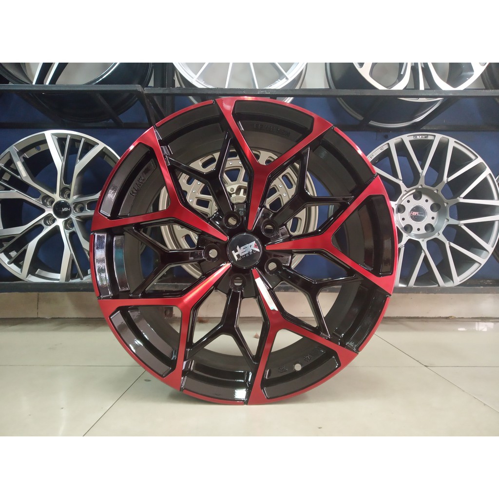 Jual VELG MOBIL HSR MYTH01 RING 18 LEBAR 8 ET 45 RED UNTUK MOBIL XPANDER CIVIC INNOVA CAMRY HRV ...