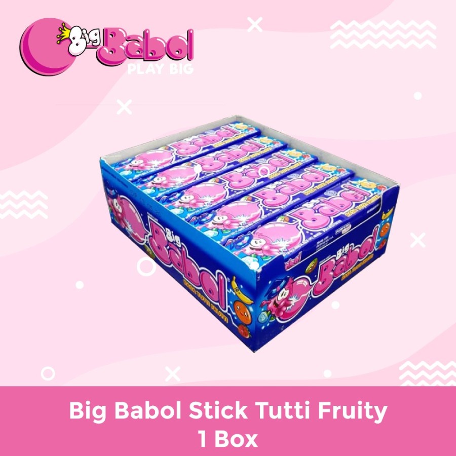 Jual Big Babol Stick Tutti Fruity - 1 Box | Shopee Indonesia