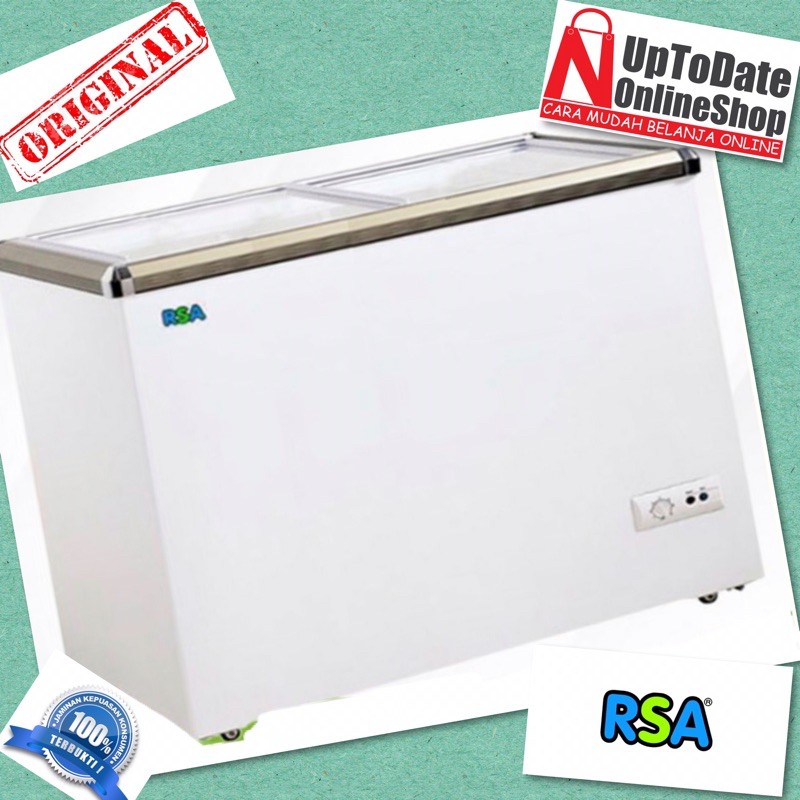 Jual CHEST FREEZER SLIDING KACA RSA XS-200 POWERFUL FREEZING SUPER LOW ...
