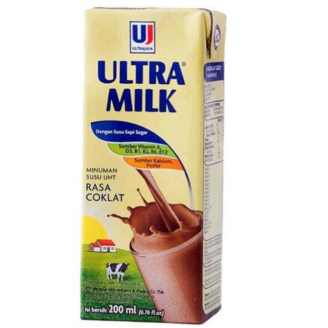 Jual ULTRA UHT MILK CHO 200 ML | Shopee Indonesia